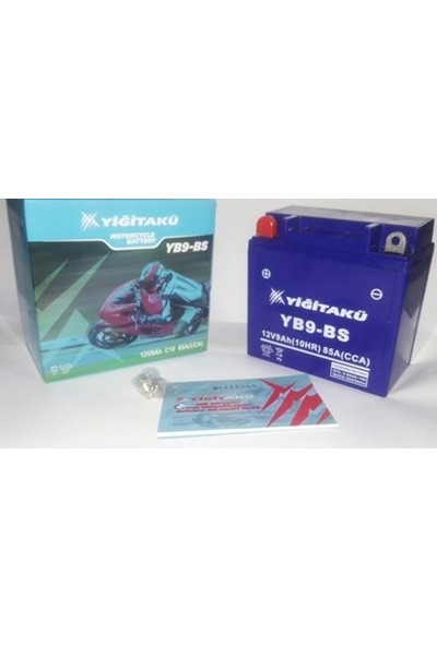 Yiğit Akü 12V 9 Ah Motosiklet Aküsü Yb9-Bs Yiğit Akü