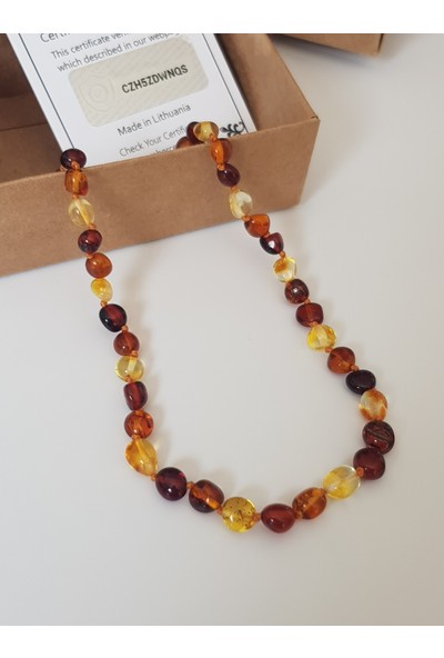 Kehribar Sarayı Kehribar Parlak Karışık Bebek Çocuk Kolye Sertifikalı 40 cm Kehribar Sarayı Kehribar Parlak Karışık Bebek Çocuk Kolye Sertifikalı 40 cm