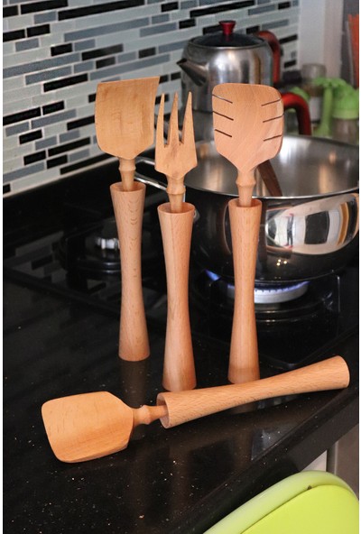 Zembu Saturn Servis Seti 4'lü - Kayın Zembu Saturn Servis Seti 4'lü - Kayın