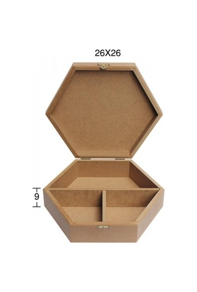 Ustalar Hobi Ahşap Petek Bölmeli Kutu Ustalar Hobi Ahşap Petek Bölmeli Kutu