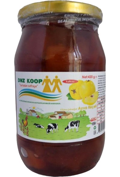 Dnz Koop Ayva Reçeli 420 gr Dnz Koop Ayva Reçeli 420 gr