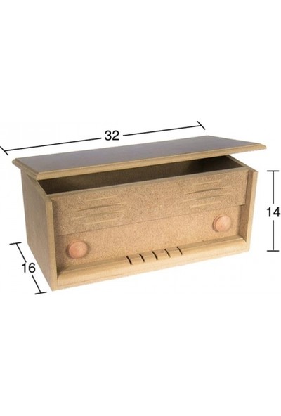 Ustalar Hobi Ahşap Büyük Boy Radyo Kutu Ustalar Hobi Ahşap Büyük Boy Radyo Kutu