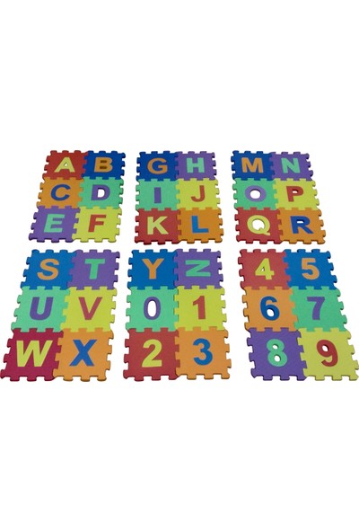 Elfobaby Eva Puzzle Oyun Matı 36 Parça 12cm x 12cm Harfler ve Sayılar Elfobaby Eva Puzzle Oyun Matı 36 Parça 12cm x 12cm Harfler ve Sayılar