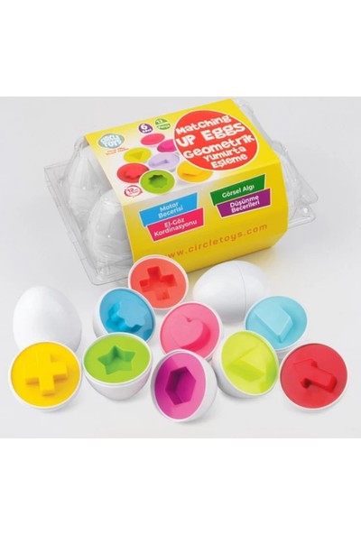 Circle Toys Geometrik Yumurta Eşleme Oyunu Circle Toys Geometrik Yumurta Eşleme Oyunu