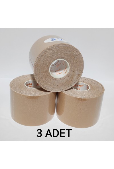 Bia Tape Kinesio 5 cm x 5 M -Ten Rengi Sporcu Bandı 3'lü (Pakette 3 Adet) Bia Tape Kinesio 5 cm x 5 M -Ten Rengi Sporcu Bandı 3'lü (Pakette 3 Adet)