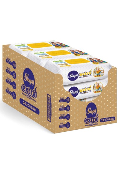 Sleepy Extra Hassas Islak Havlu 24x70 1680 Adet Sleepy Extra Hassas Islak Havlu 24x70 1680 Adet