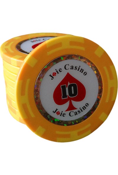 Qiaoyue Texas Hold Em Poker Chips 10'lu
