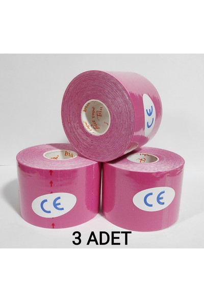 Bia Tape Kinesio 5 cm x 5 M - Pembe Rengi Sporcu Bandı 3'lü (Pakette 3 Adet) Bia Tape Kinesio 5 cm x 5 M - Pembe Rengi Sporcu Bandı 3'lü (Pakette 3 Adet)
