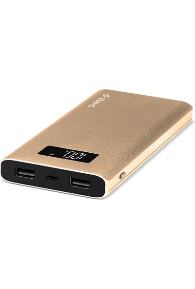 Ttec AlumiSlim LCD 10.000mAh Taşınabilir Şarj Aleti Powerbank Altın