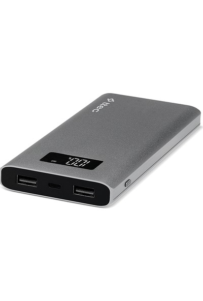TTec AlumiSlim LCD 10000mAh Taşınabilir Şarj Aleti - Uzay Grisi 2BB130UG