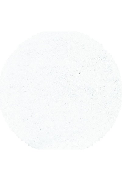 Ayyıldız Yuvarlak Shaggy Halı Salon Halısı Yumuşak Yüksek Havlı Düz Beyaz Renkli