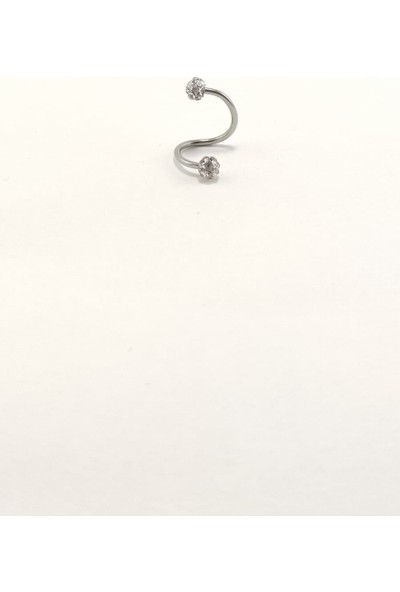 Takıparkxs 316L Cerrahi Çelik Gold Bar 8mm Spiral Shambala Piercing ( Tragus Helix Kıkırdak ) Takıparkxs 316L Cerrahi Çelik Gold Bar 8mm Spiral Shambala Piercing ( Tragus Helix Kıkırdak )