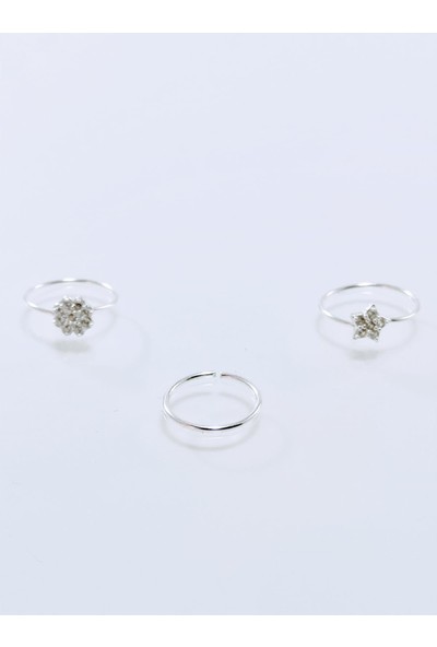 Takıparkxs 925 Ayar Zirkon Taşlı Gümüş Üçlü Halka Hızma Set Takıparkxs 925 Ayar Zirkon Taşlı Gümüş Üçlü Halka Hızma Set