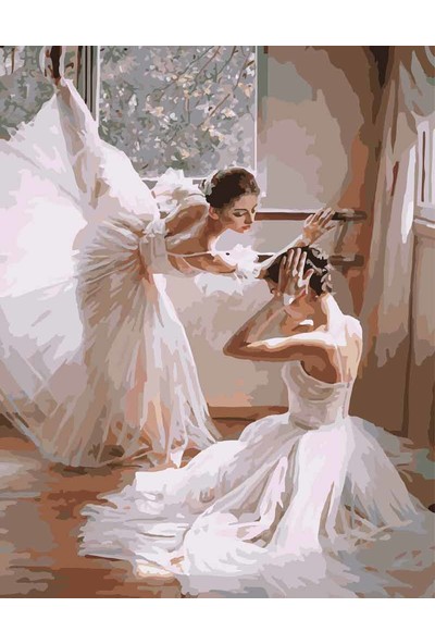 Hanqi Dans Eden Kız DIY Dolu Dijital Yağlı Boya