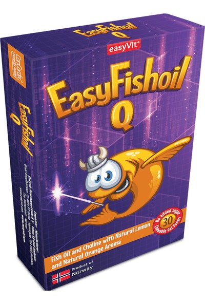 Easyfishoil Q Omega 3 Çiğnenebilir 30 Jel Tablet Easyfishoil Q Omega 3 Çiğnenebilir 30 Jel Tablet