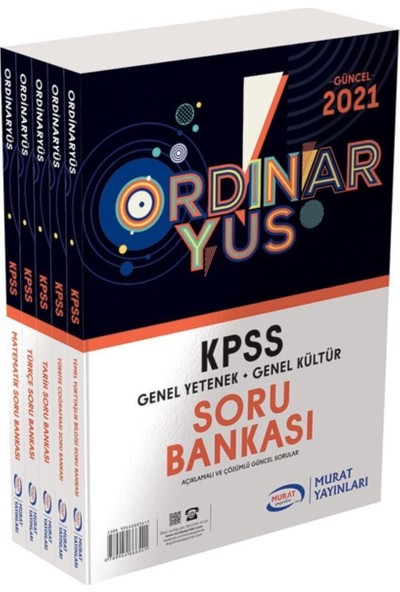 Murat Yayınları KPSS Ordinaryüs Gy-Gk Modüler Soru Bankası Murat Yayınları KPSS Ordinaryüs Gy-Gk Modüler Soru Bankası