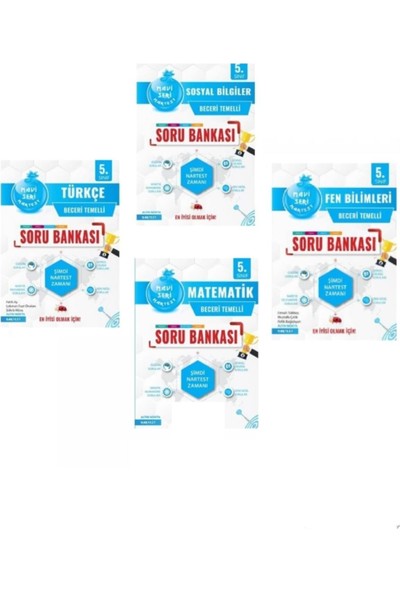 Nartest Yayınevi 5. Sınıf Mavi Seri Soru Bankası Set