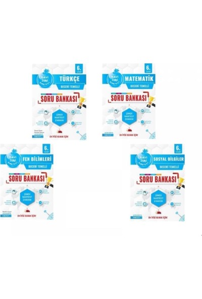 Nartest Yayınevi 6. Sınıf Mavi Seri Soru Bankası Set ( 4 Kitap )