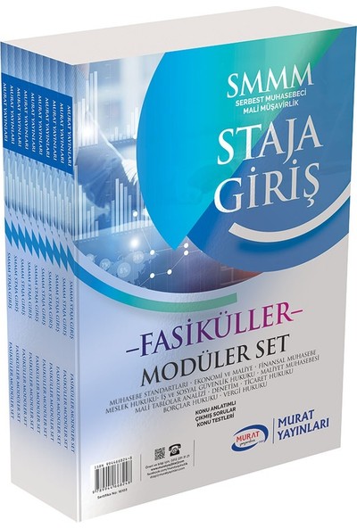 Murat Yayınları SMMM Staja Giriş Fasiküller Modüler Set Mart