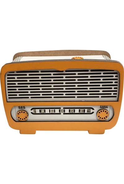 ExtraSepetim Ahşap Dekoratif Gri Radyo Kumbara ExtraSepetim Ahşap Dekoratif Gri Radyo Kumbara