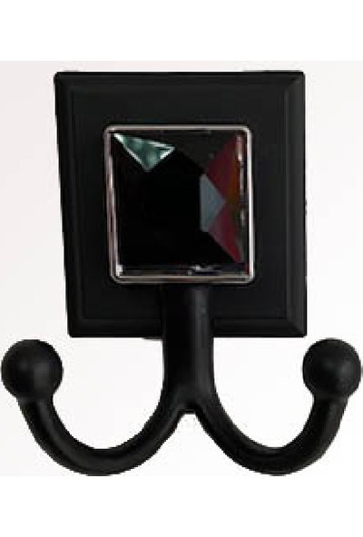 Comfitto Kare Yapışkanlı Lüks Siyah Banyo Askısı- Lavabo Havlu Askı Comfitto Kare Yapışkanlı Lüks Siyah Banyo Askısı- Lavabo Havlu Askı