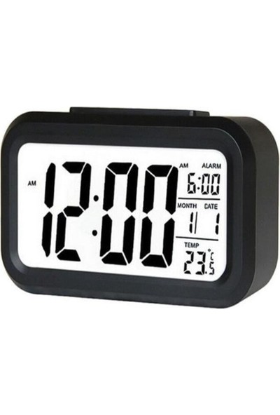 Cosmonis Dijital Masa Saati Fotoselli Alarmlı Işıklı Termometre Takvim