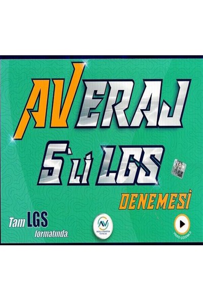 Av Akıllı Versiyon Yayınları 8. Sınıf LGS 5 li Averaj Deneme