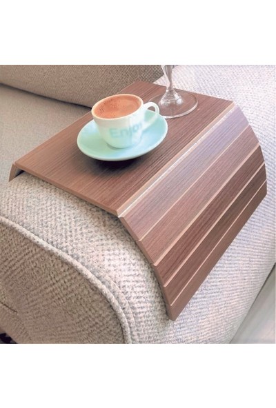 Ekip Dekor Portatif Yan Sehpa 25*48CM Orta Sabit Ceviz Ekip Dekor Portatif Yan Sehpa 25*48CM Orta Sabit Ceviz