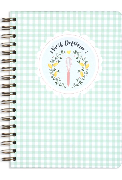 Matt Notebook Yemek Tarif Defteri Yeşil