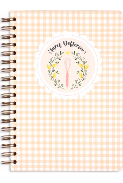 Matt Notebook Yemek Tarif Defteri Sarı