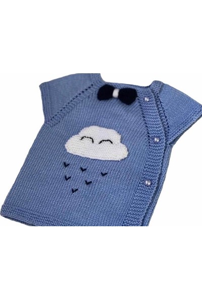 Drop Butik Erkek Bebek Bulutlu Hırka Drop Butik Erkek Bebek Bulutlu Hırka