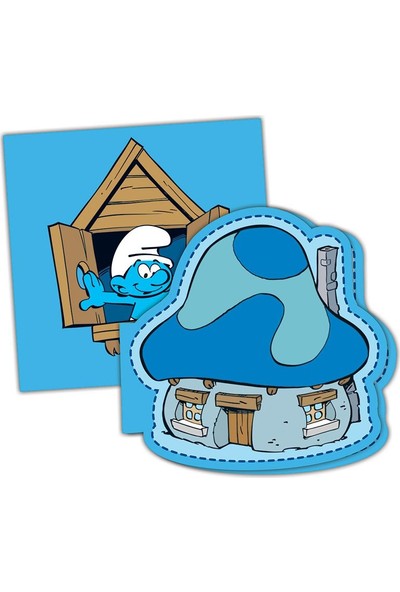 Pandoli Şirinler Davetiye (6 Ad)