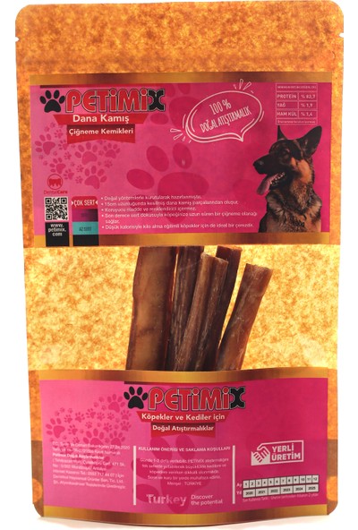 Petimix Dana Kamış 100G Çiğneme Kemikleri