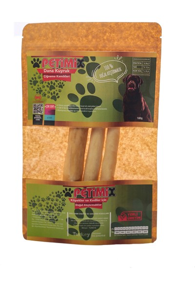 Petimix Dana Kuyruk 100G Çiğneme Kemikleri