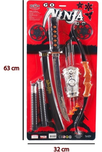 Can Oyuncak Ninja Kılıç ve Ok Yay Seti