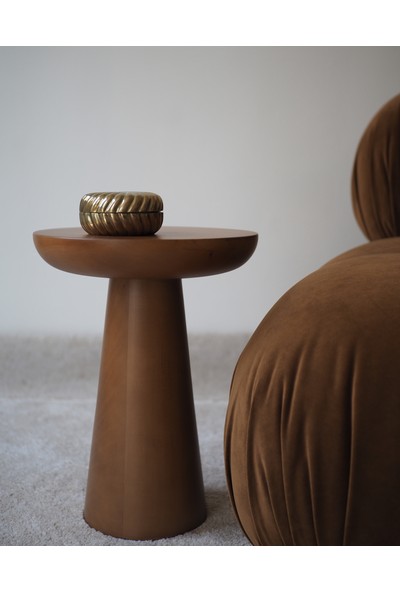 Tuca's Home Mushroom 3 Ceviz Midi Yan Sehpa Tuca's Home Mushroom 3 Ceviz Midi Yan Sehpa