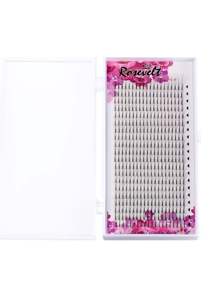 Rosevelt 3D Ipek Kirpik C Kıvrım 0,07 14 mm 20 Sıra /kutu 400 Adet