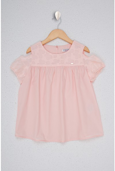 U.S. Polo Assn. Kız Çocuk Pembe Gomlek Uzunkol 50218929-VR042