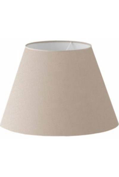 Lit Dizayn Abajur Başlık Krem Konik Şapka 25X15X20 cm Dekoratif Özel Yüksek Kalite Kumaş