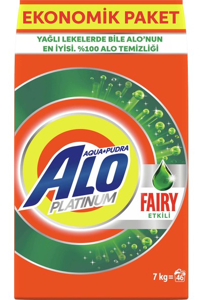 Alo Platinum 7 kg Fairy Etkili Beyazlar Aquapudra Toz Deterjan Alo Platinum 7 kg Fairy Etkili Beyazlar Aquapudra Toz Deterjan