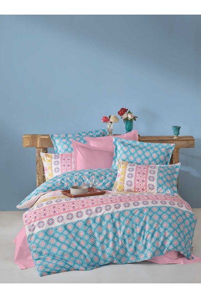 Soley Ethnic Petrol Yeşili Rnf Tek Kişilik Dört Mevsim Set