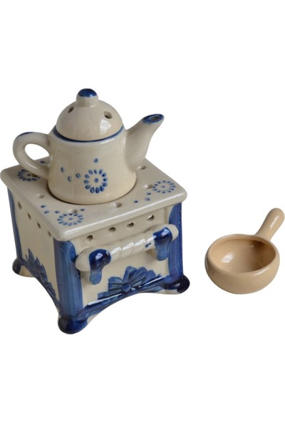 Original Boutique 4 Parça Demlik Semaver Buhurdanlık