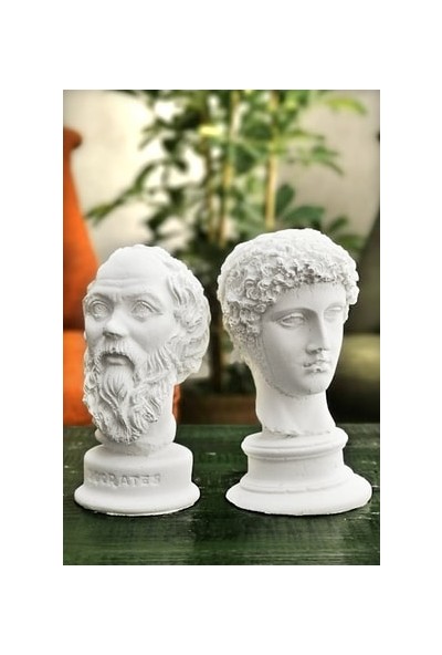 Ordo Veni Hermes ve Sokrates 2'li Büst