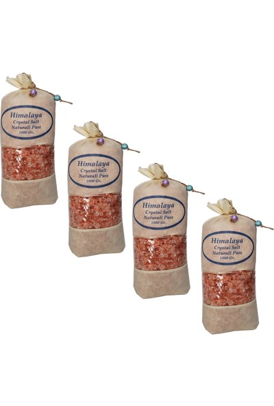 Zencefil Organik Himalaya Tuzu Iri Granül Pembe - 4 Kg. Orijinal Bez Torba