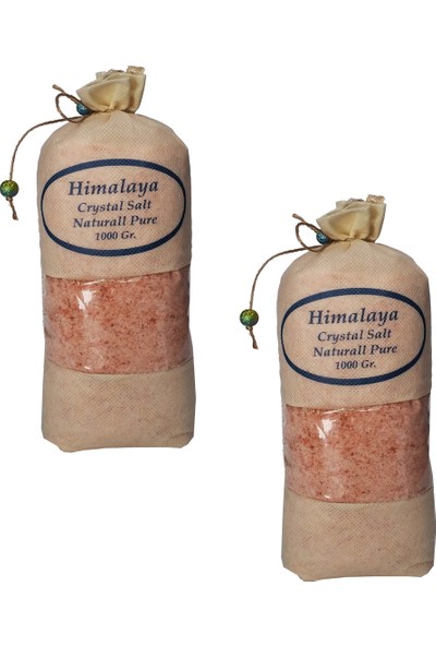 Zencefil Organik Himalaya Tuzu Pembe Renk Öğütülmüş Tuz - 2 Kg. Orijinal Bez Torba 2 Adet Zencefil Organik Himalaya Tuzu Pembe Renk Öğütülmüş Tuz - 2 Kg. Orijinal Bez Torba 2 Adet