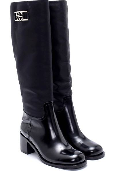 Sofia Baldi Makansante Siyah Kumaş Kadın Topuklu Çizme Sofia Baldi Makansante Siyah Kumaş Kadın Topuklu Çizme