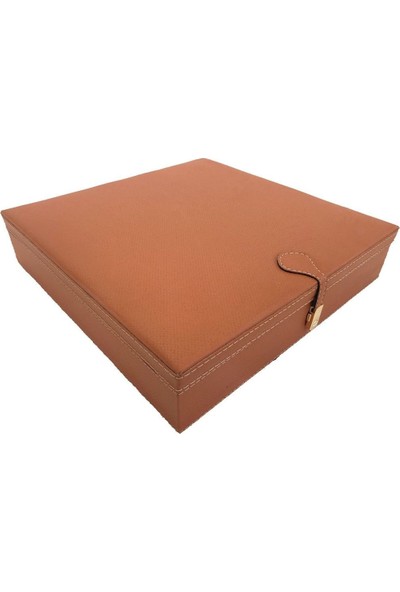 Adalinhome 12 Gözlü Aksesuar Takı Kutusu Taba