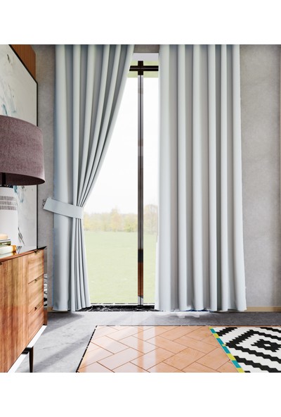 Lüks House Karartma Perde Blackout Fon Perde Açik Gri Düz Dikim En 100, Boy 240. Lüks House Karartma Perde Blackout Fon Perde Açik Gri Düz Dikim En 100, Boy 240.