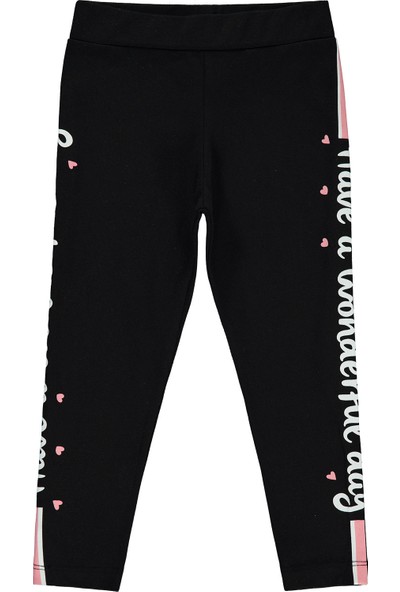 Civil Girls Kız Çocuk Uzun Tayt 2-5 Yaş Siyah