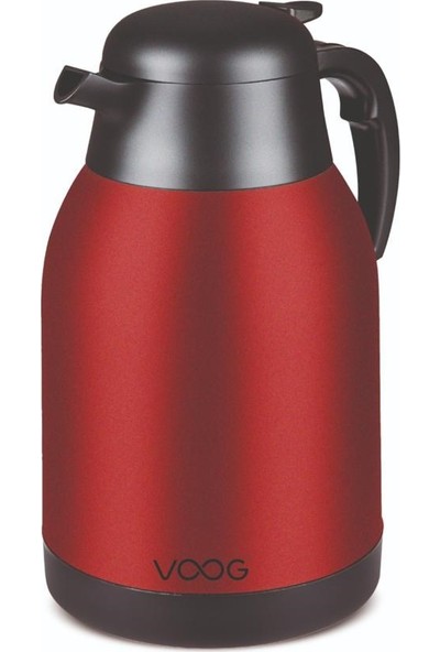 Voog Neo 2 Litre Paslanmaz Çelik Termos Kırmızı Voog Neo 2 Litre Paslanmaz Çelik Termos Kırmızı